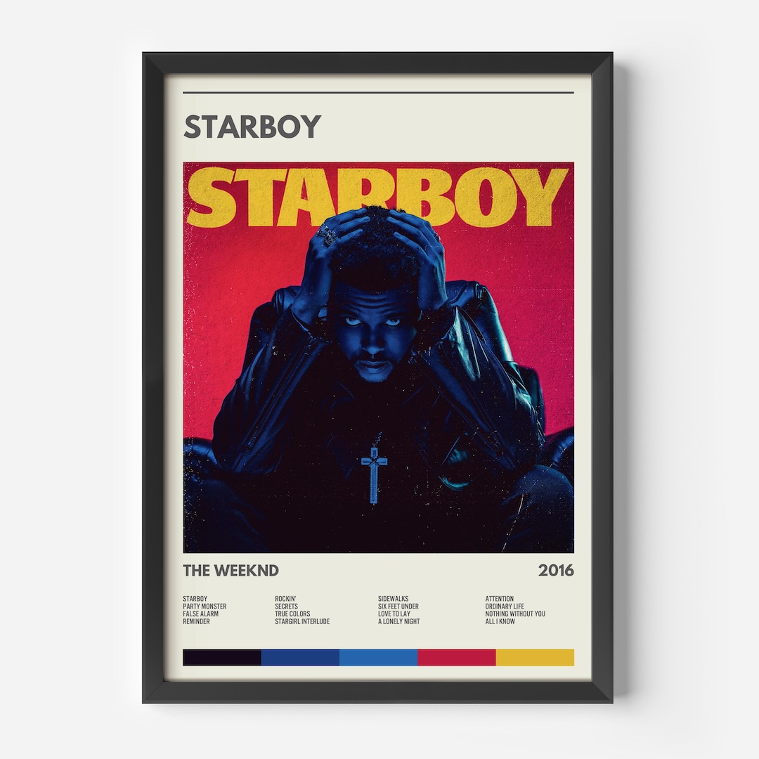 The Weeknd - Starboy - Album Poster Print - Etsy UK