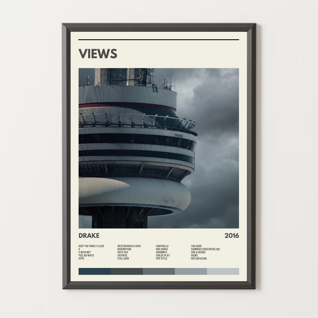 Drake Views Album Poster - Etsy