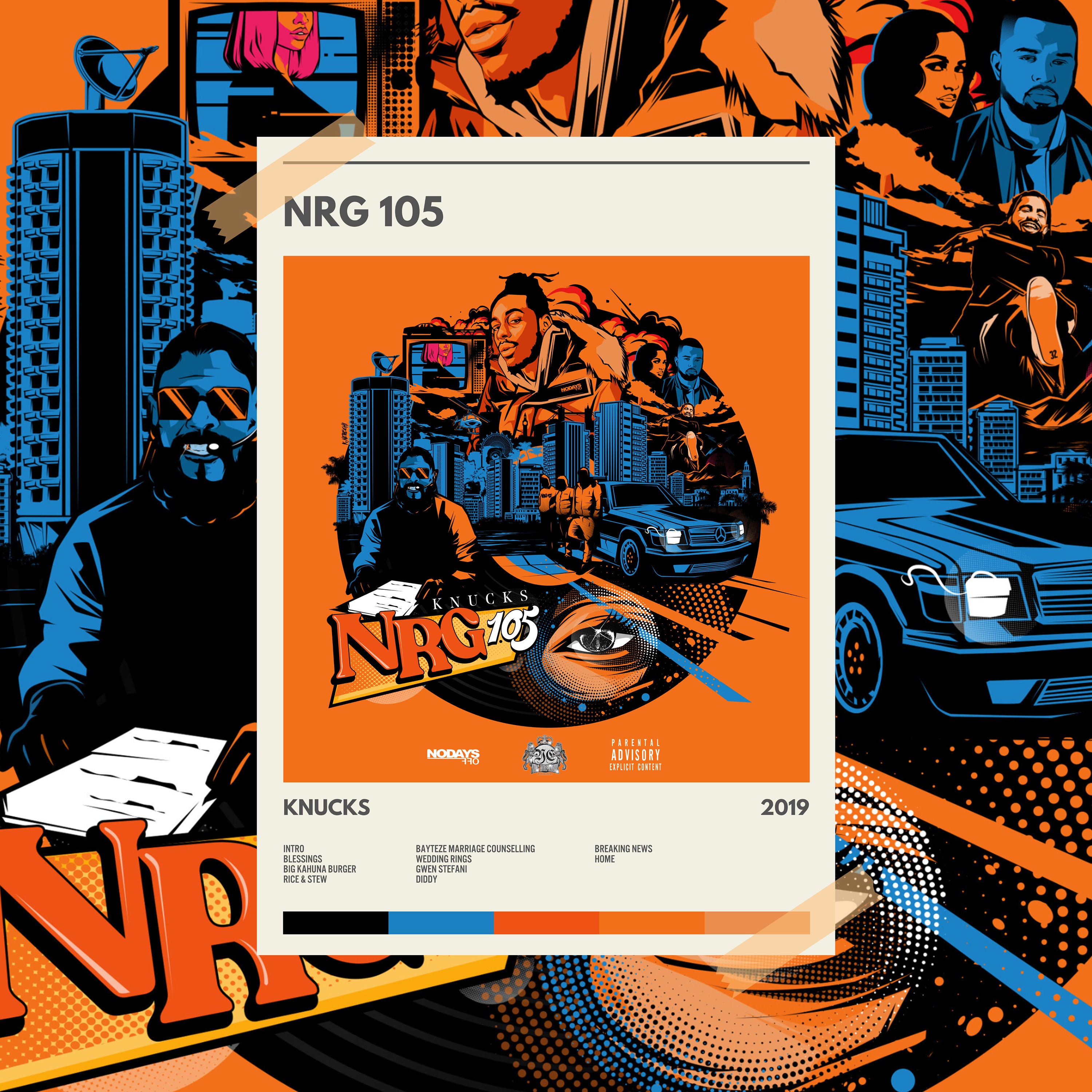 Knucks - NRG 105 - Album Poster sold by Dismay Denys | SKU 3962239 ...