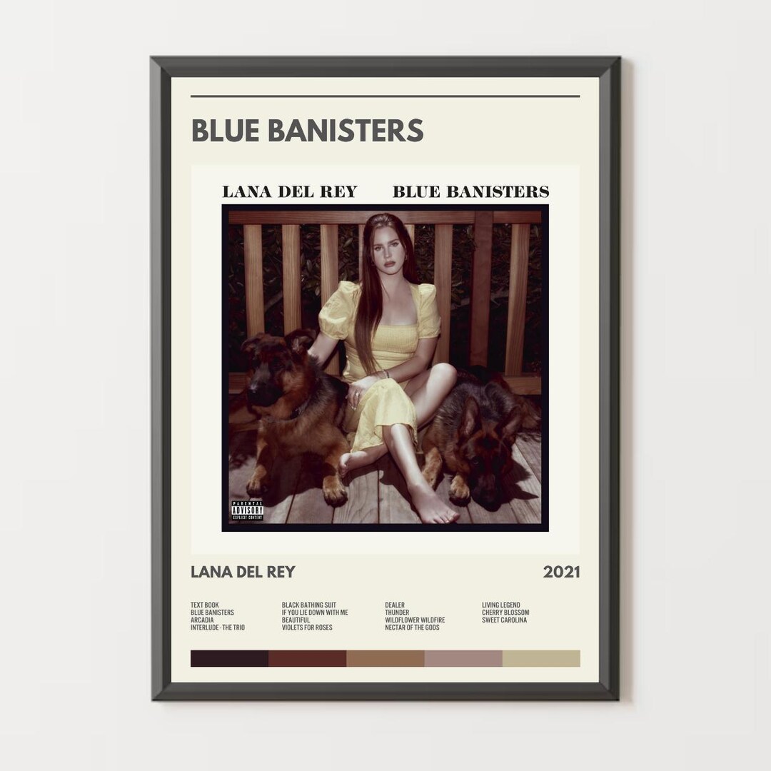 Lana Del Rey Blue Banisters Album Poster - Etsy