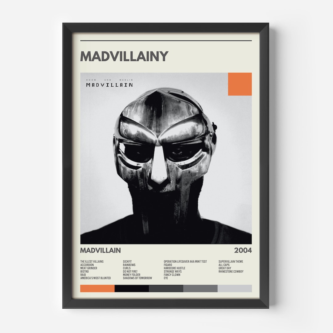 MF DOOM & Madlib - Madvillainy - Album Poster Print - Etsy