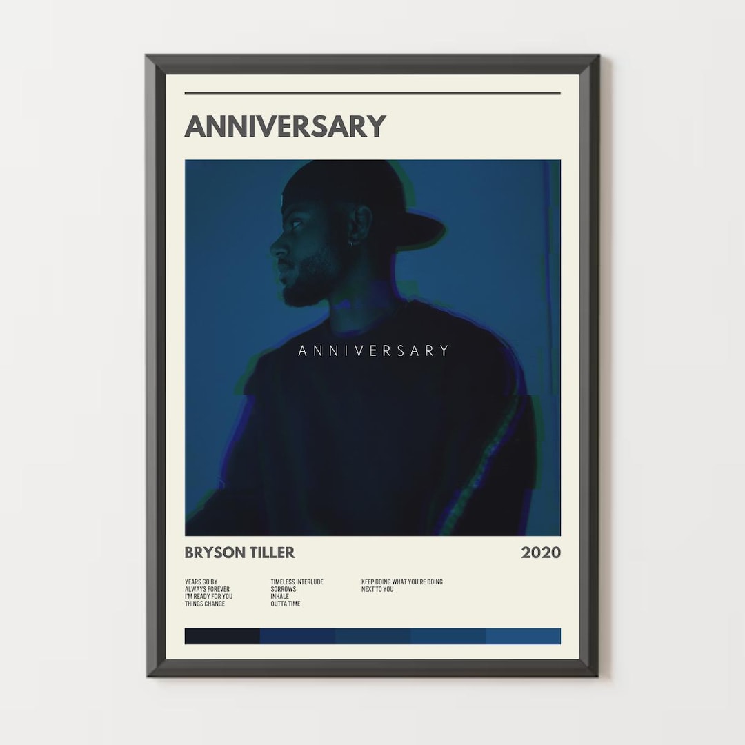 Bryson Tiller - Anniversary - Album Poster - Etsy