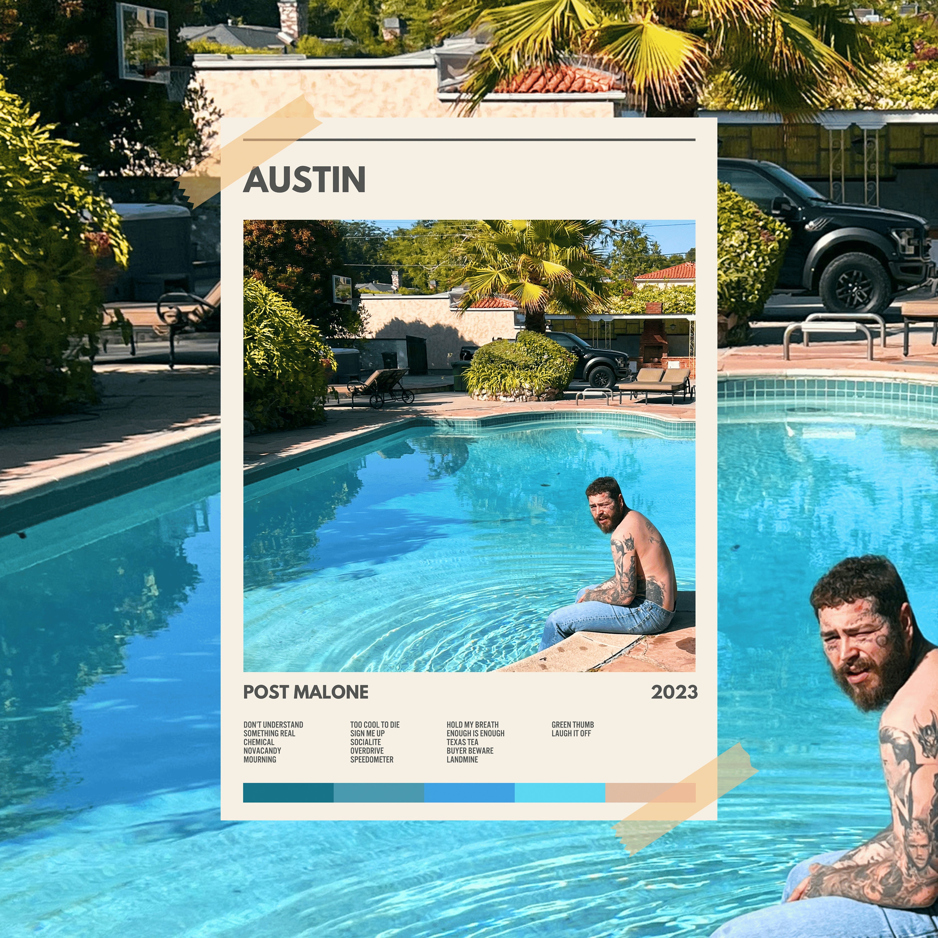 Post Malone - Austin - Album Poster sold by Billye Assassination | SKU ...
