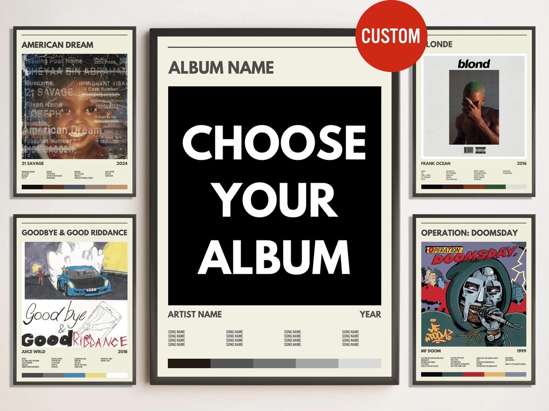Custom Music Album Poster - Etsy