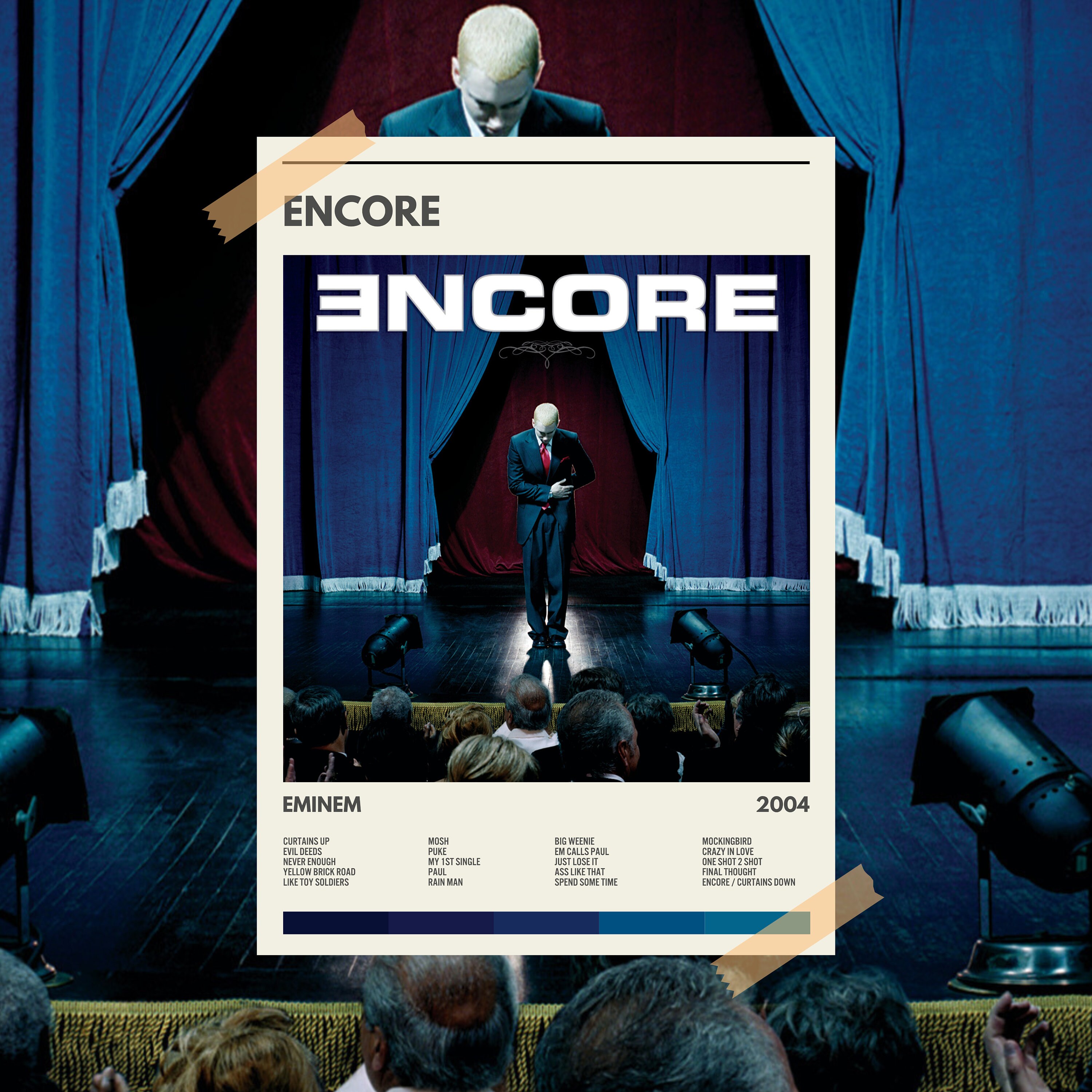 Eminem - Encore - Album Poster sold by Thomasina Obedient | SKU 3962098 ...