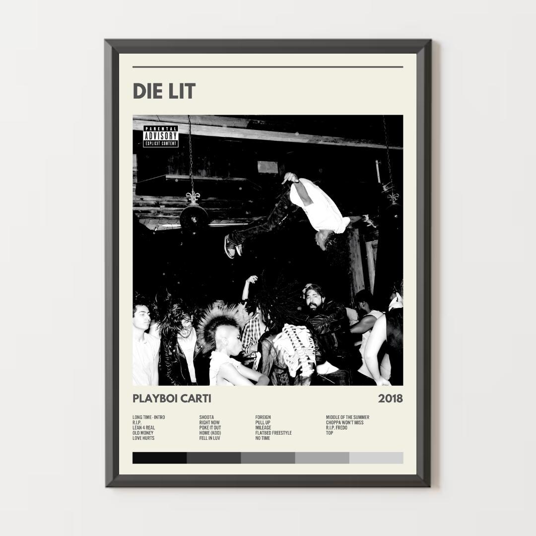Playboi Carti Die Lit Album Poster - Etsy