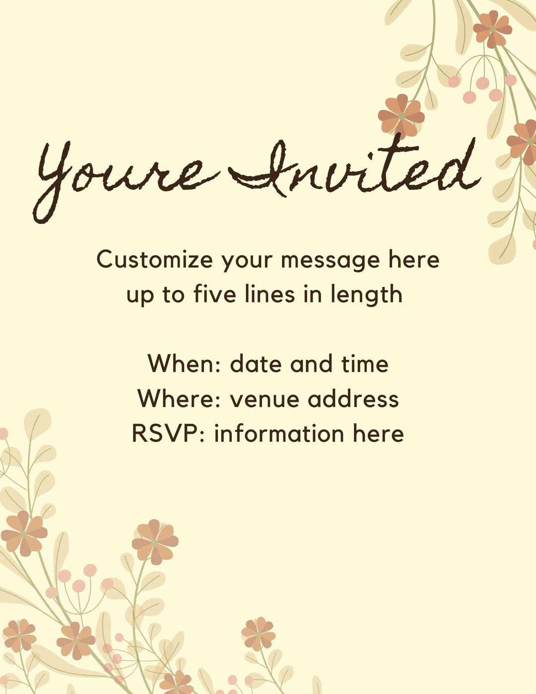 Elegance Unveiled: Customizable Wedding Invitations - Etsy