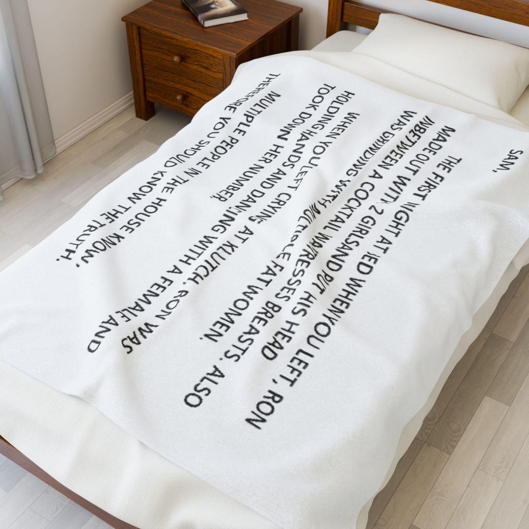 Jersey Shore the Note Blanket - Horizontal - Etsy