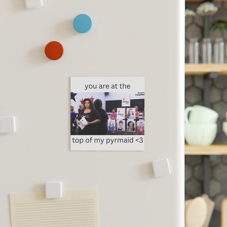 Dance Moms Abby Lee Miller Top of the Pyramid Square Magnet - Etsy