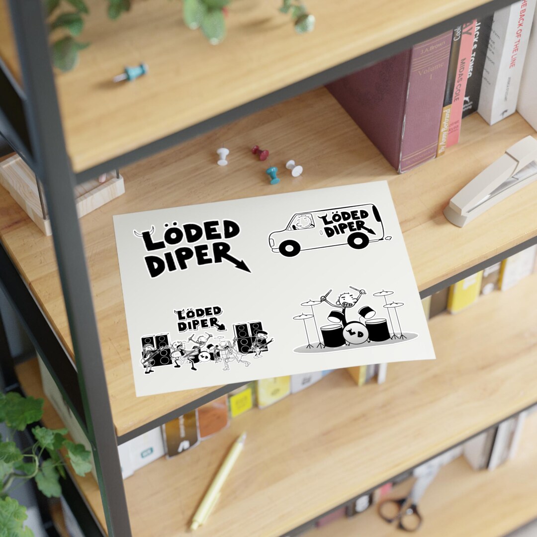 Diary of a Wimpy Kid Loded Diper Sticker Sheet - Etsy