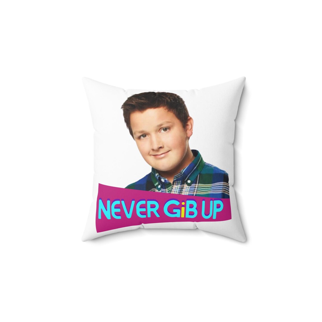 Icarly Gibby Gibson Never Gib up Pillow - Square - Etsy
