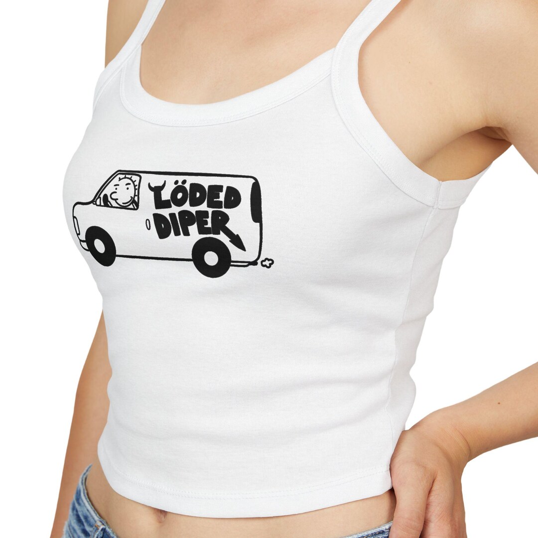 Diary of a Wimpy Kid Loded Diper Van Spaghetti Strap Tank Top Crop Top ...
