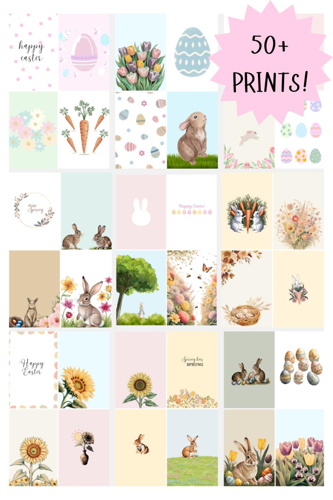Easter Printable Wall Art | Easter Digital Art | Easter Home Decor ...