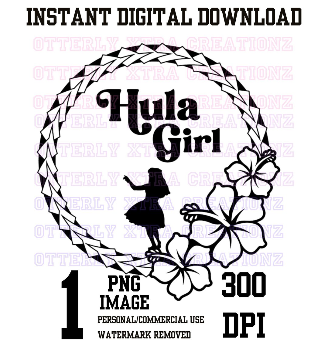Hula Girl PNG (digital Download) - Etsy