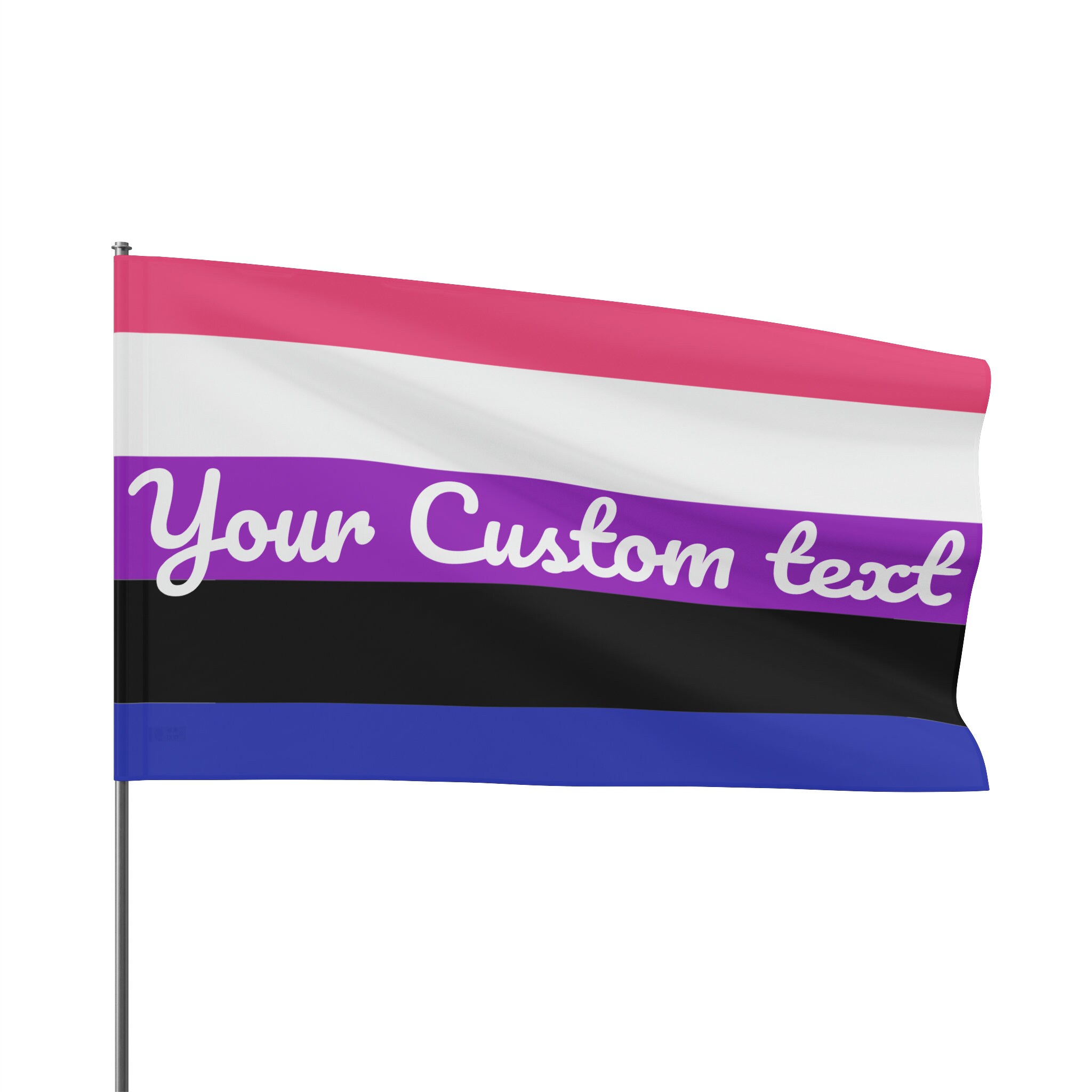Gender Fluid Colors Pride Flag Custom Personalized Durable Polyester ...
