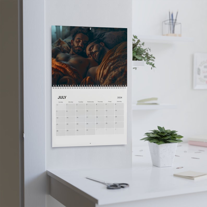 2024 Embraced Moments: Artistic Male Couples Calendar, Frontal Man ...