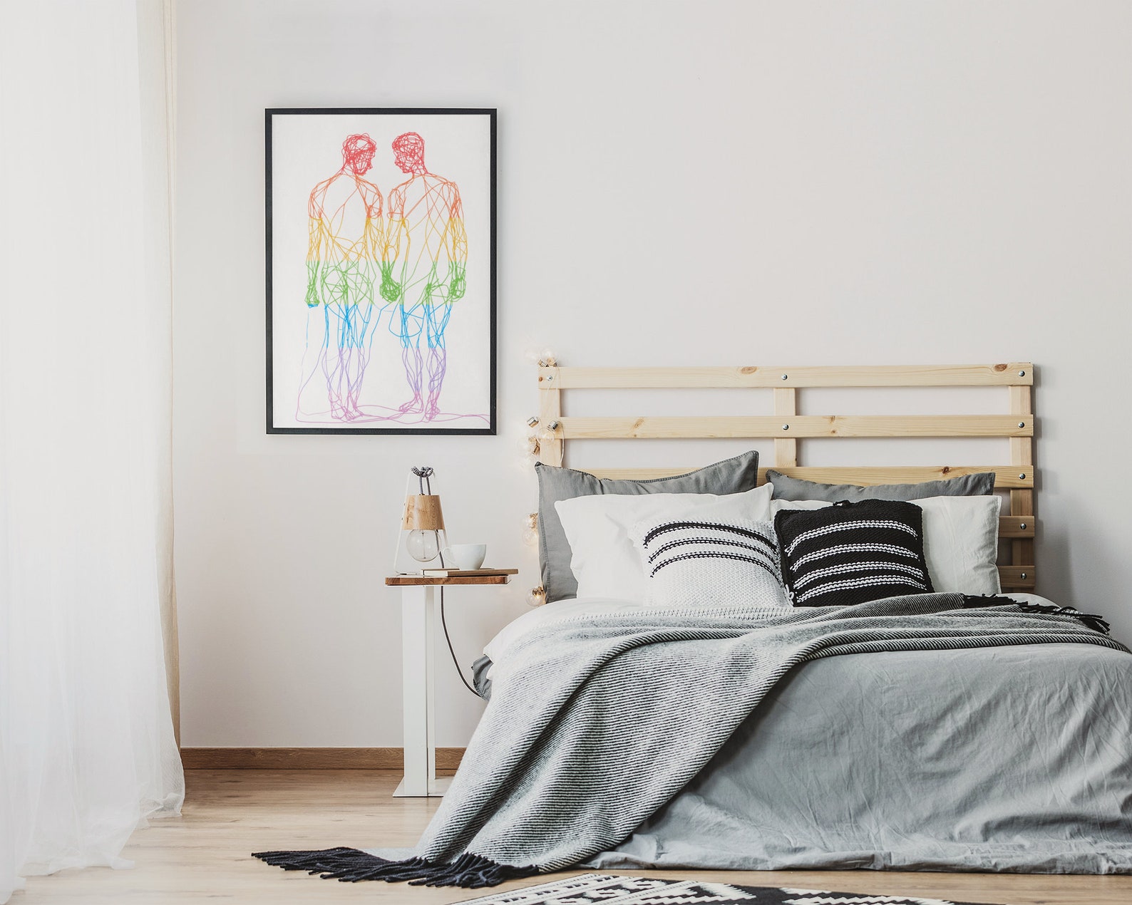 Unity in Diversity, Gay Pride, Expressionist Art, Vibrant Poster, Matte ...