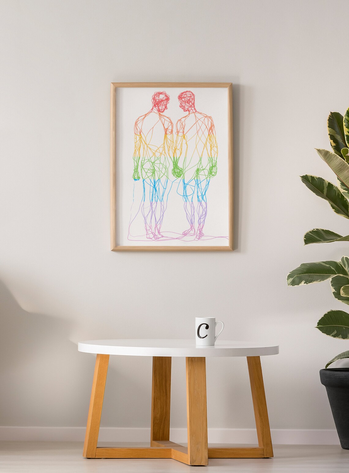 Unity in Diversity, Gay Pride, Expressionist Art, Vibrant Poster, Matte ...
