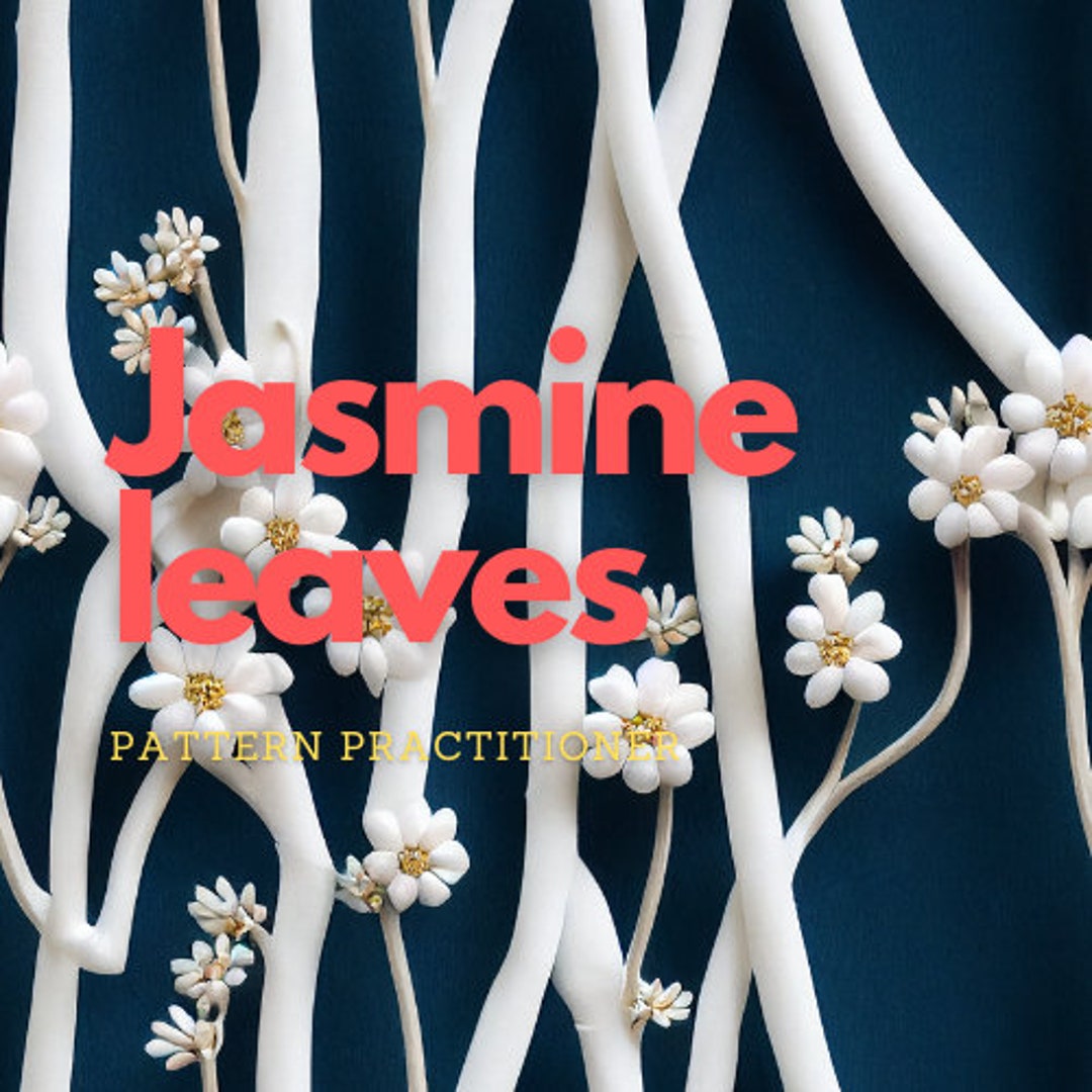 Jasmine Leaves Pattern, Leaves Seamless Pattern, Repeat Pattern, Commercial Use, Digital Pattern ...
