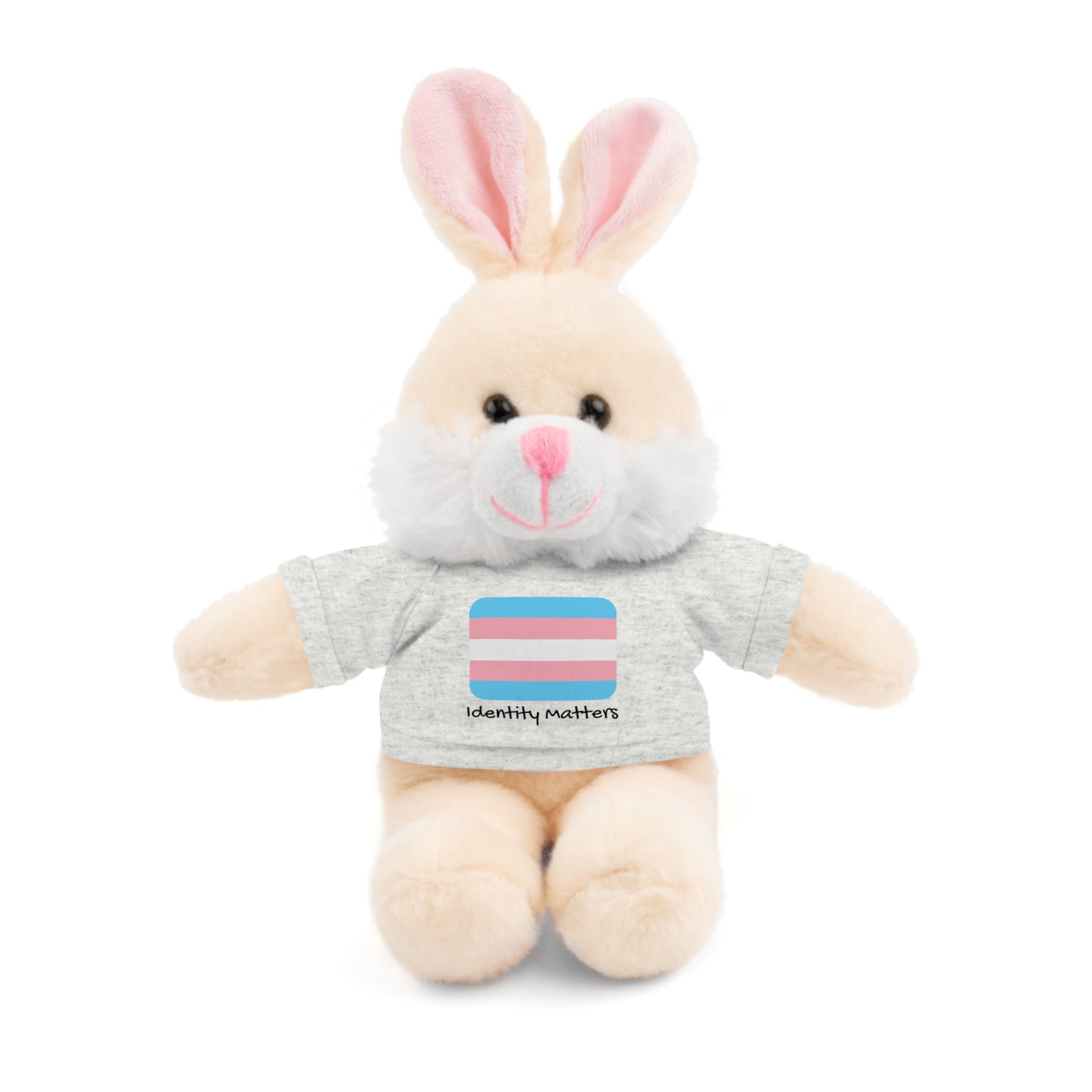 Stuffed Animals With Tee, Transgender Easter Bunny, Plush Easter Bunny ...