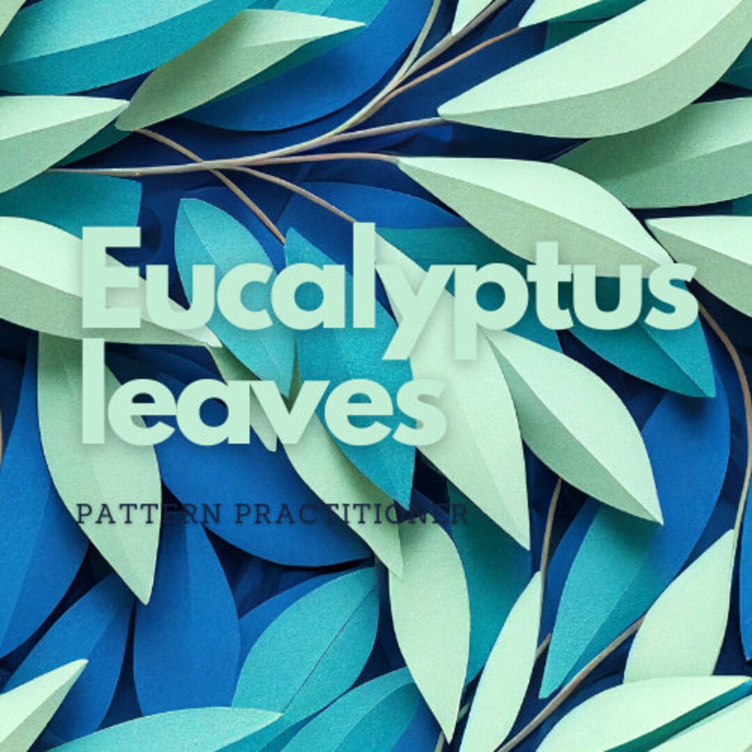 Eucalyptus Leaves Pattern, Leaves Seamless Pattern, Repeat Pattern, Commercial Use, Digital ...