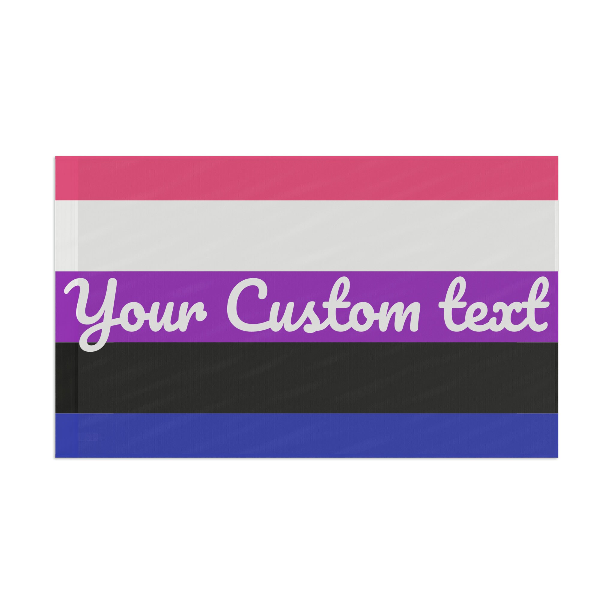 Gender Fluid Colors Pride Flag Custom Personalized Durable Polyester ...