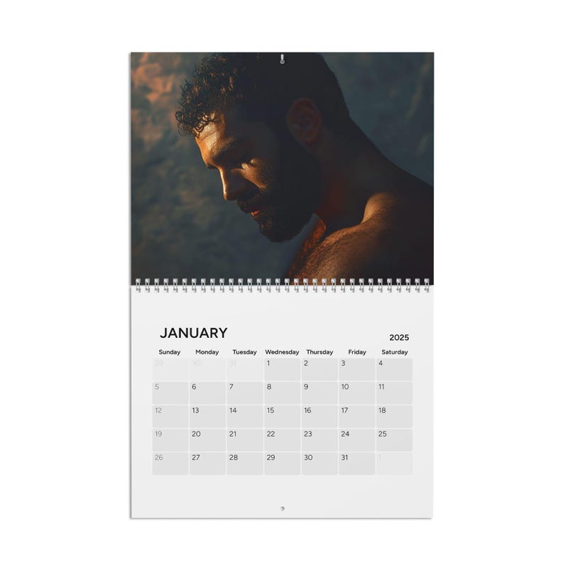 Wall Calendars 2025 Male - Etsy