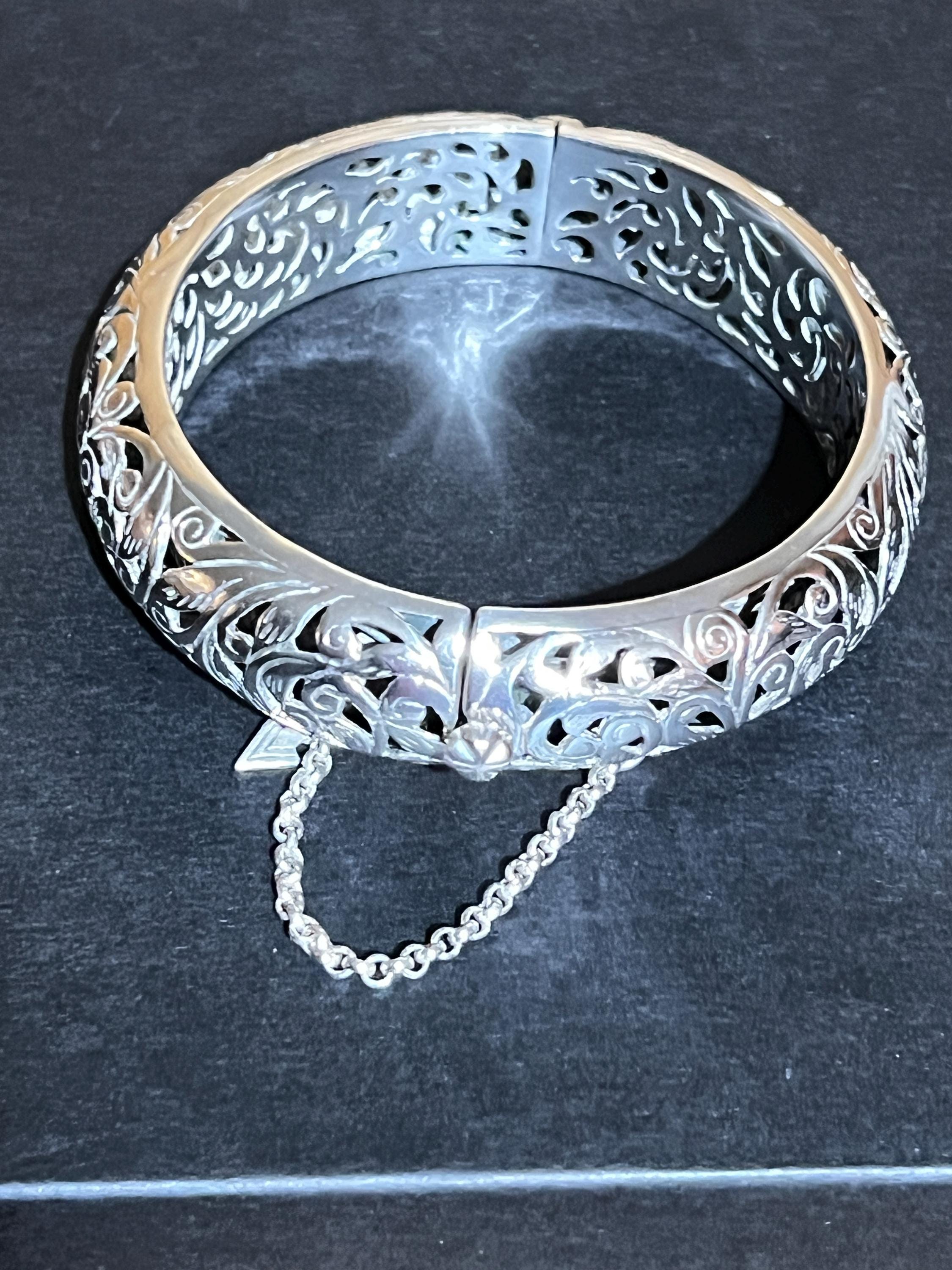 Silpada Sterling Silver Filigree Bangle Bracelet - 7.5” - Etsy