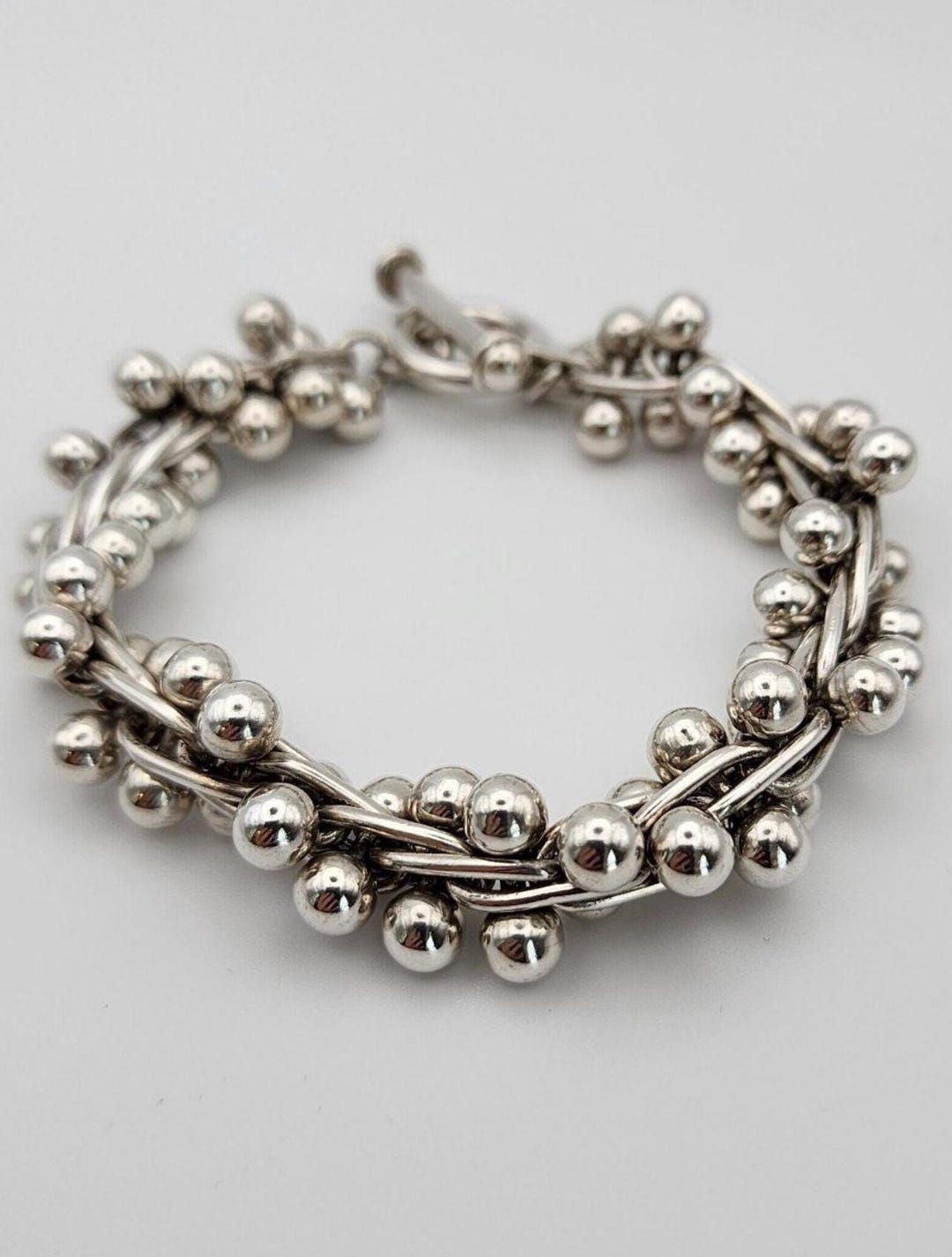 Silpada Retired 925 Sterling Silver DNA Ball Link Toggle Clasp Bracelet, Silpada B0523 DNA ...