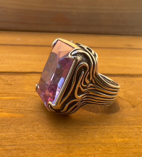 Silpada Lavender Fields Sterling Silver Large Amethys… - Gem