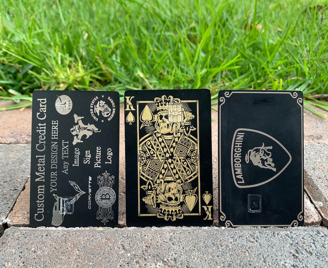 Blank Metal Debit Credit Card Chip Magnetic Stripe Gold or Stainless ...