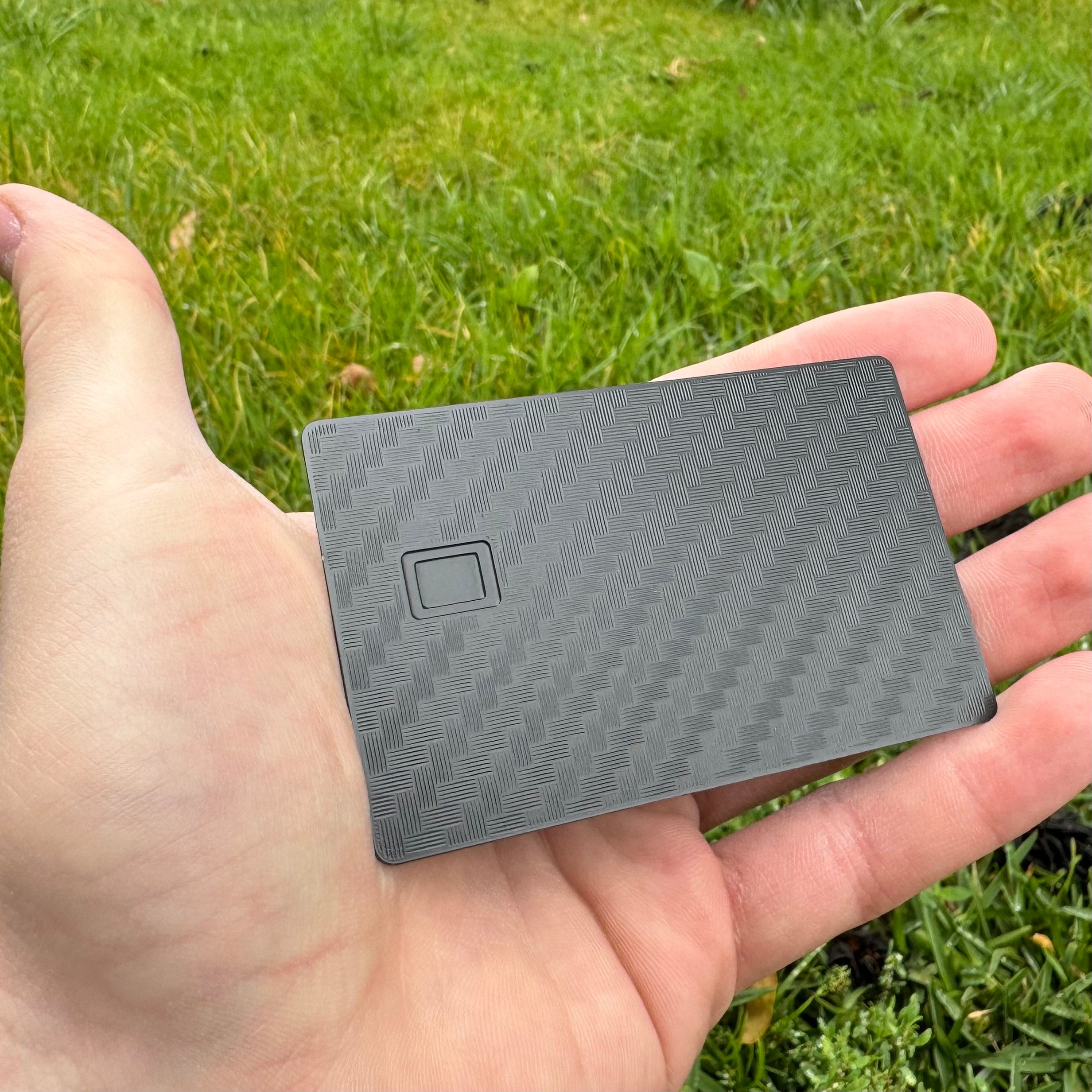 Heavy ATM Card W/magnetic Strip EMV Chip Carbon Fiber Great Look Metal ...