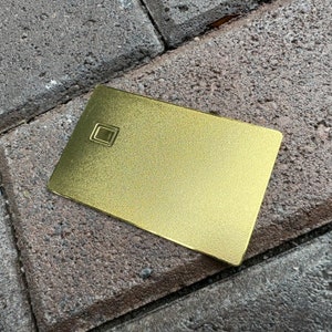 Heavy ATM Card W/magnetic Strip EMV Chip Gold Frost Metal Credit Card ...