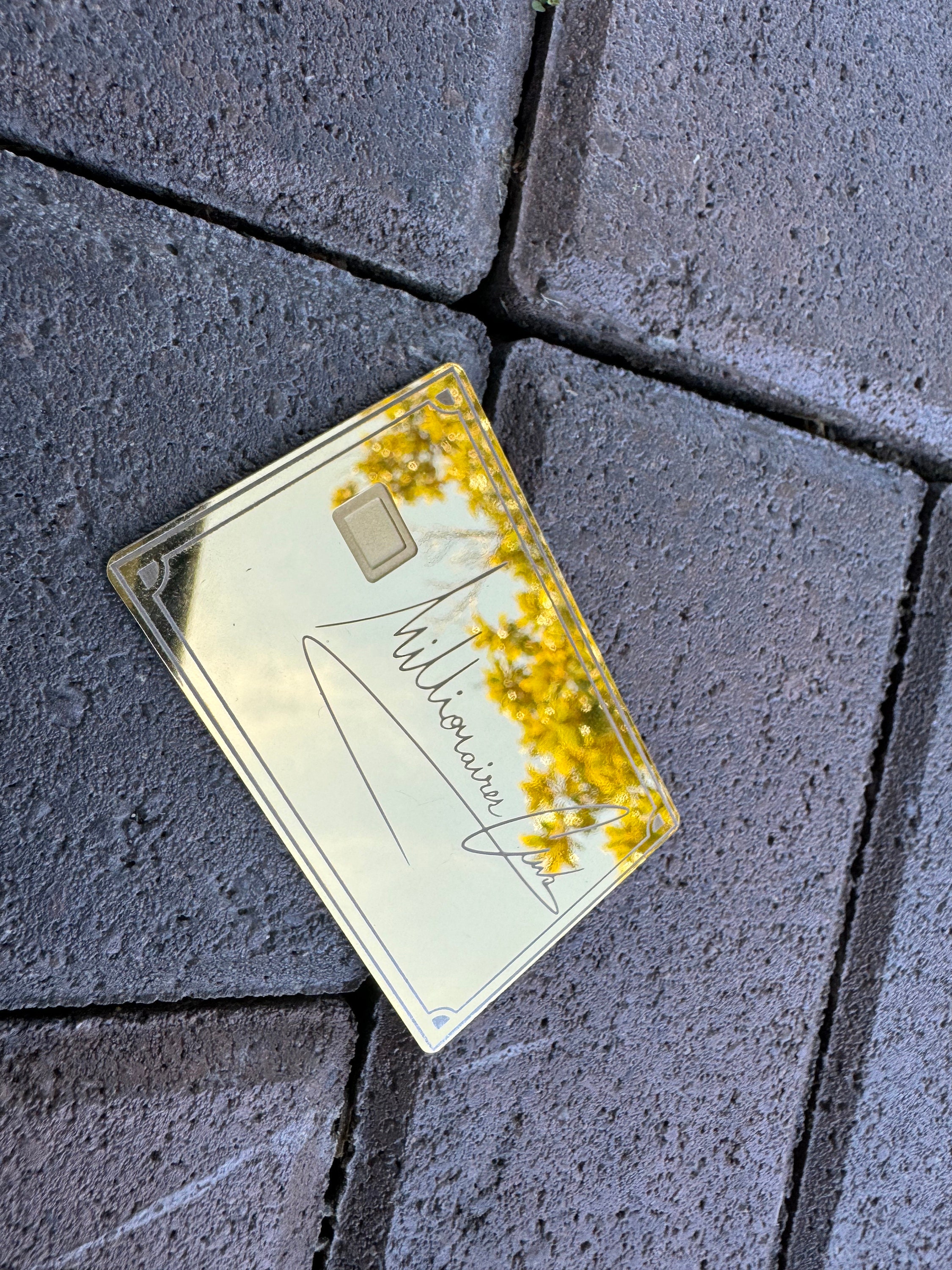 Millionaire’s Club Gold Custom METAL Credit Card Convert Plastic Card ...