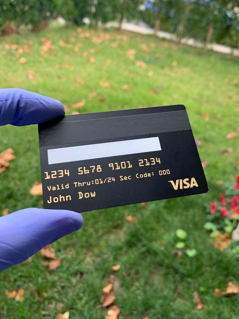 Blank Metal Debit Credit Card Chip Magnetic Stripe Gold or Stainless ...