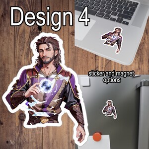Gale | Wizard | Waterdeep | BG3 | High Quality, Glossy Finish Vinyl ...