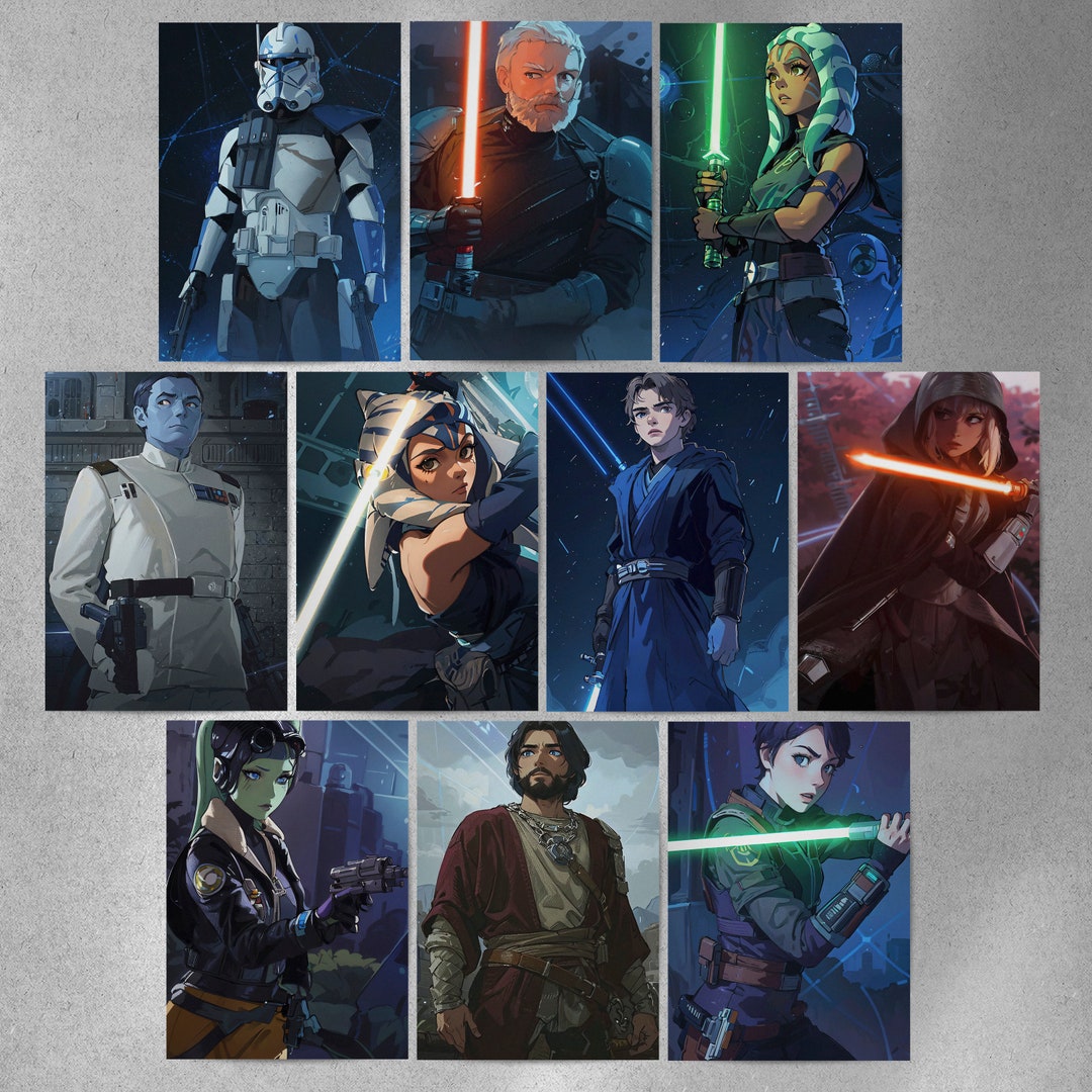 Poster Set Art Print Set Semi Glossy Poster Fan Art Gift - Etsy