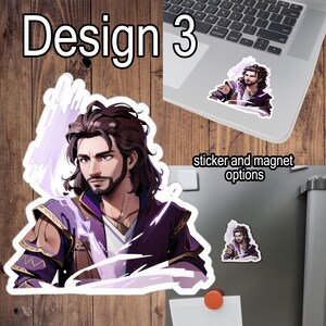 Gale | Wizard | Waterdeep | BG3 | High Quality, Glossy Finish Vinyl ...