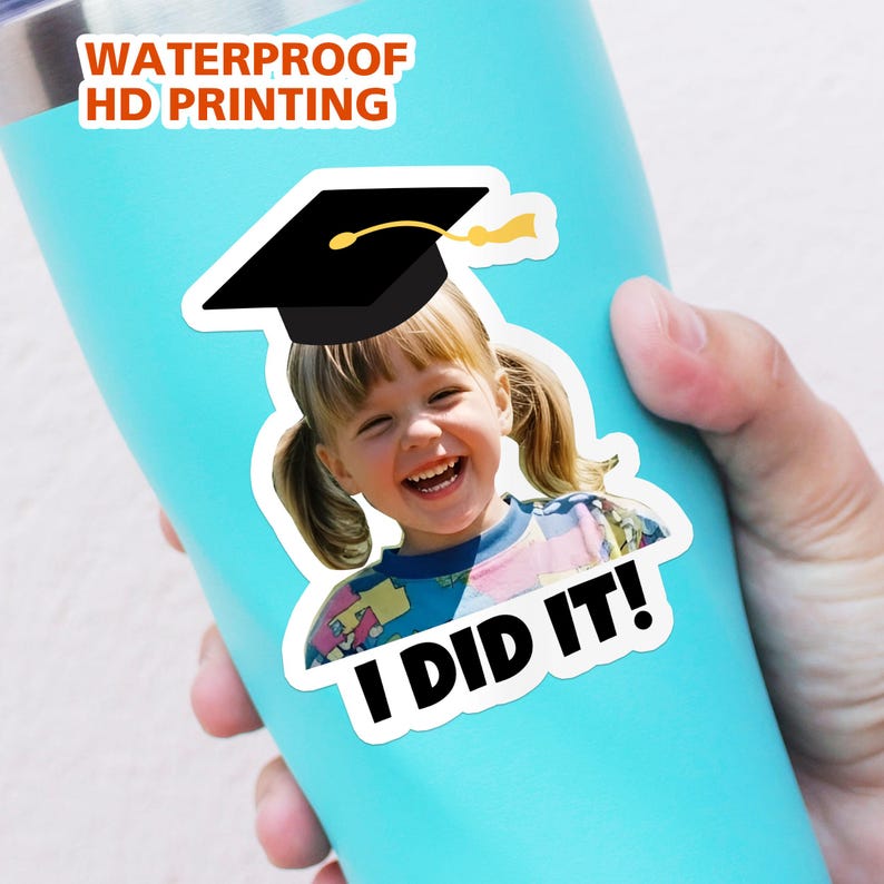 Custom Graduation Photo Stickers/graduation Favor Photo Decals ...