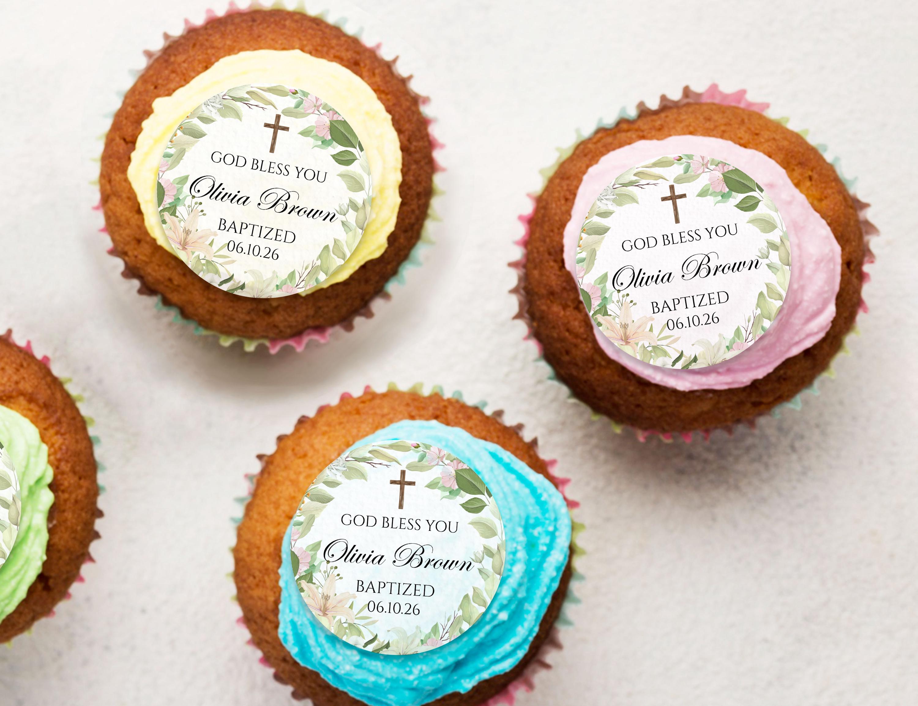Baptism Edible Drink Topper and Cocktail Garnishes/baptism Celebration ...