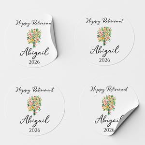 Custom Retirement Party Favor Stickers/retirement Gift Labels/nurse ...