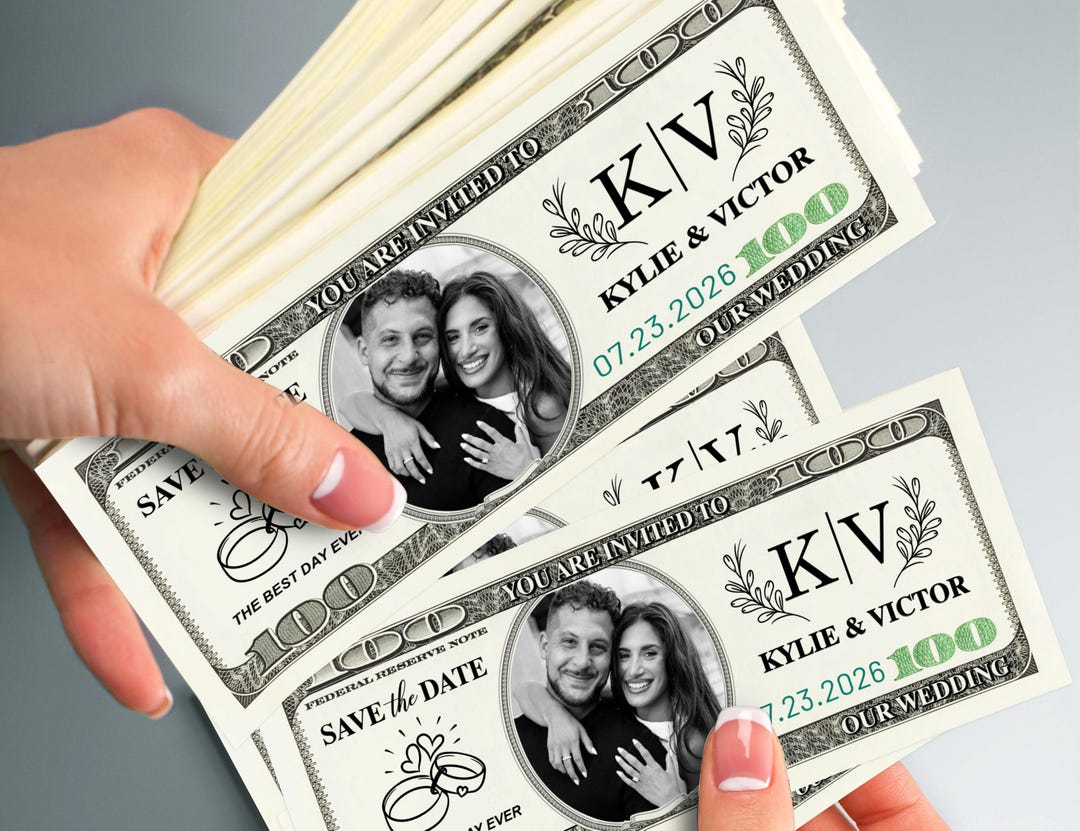 Custom Wedding Dollar Bill/personalized Fake Money for Wedding ...