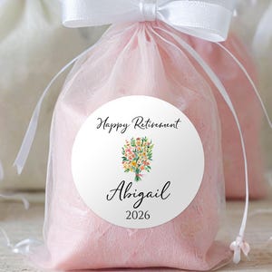 Custom Retirement Party Favor Stickers/retirement Gift Labels/nurse ...