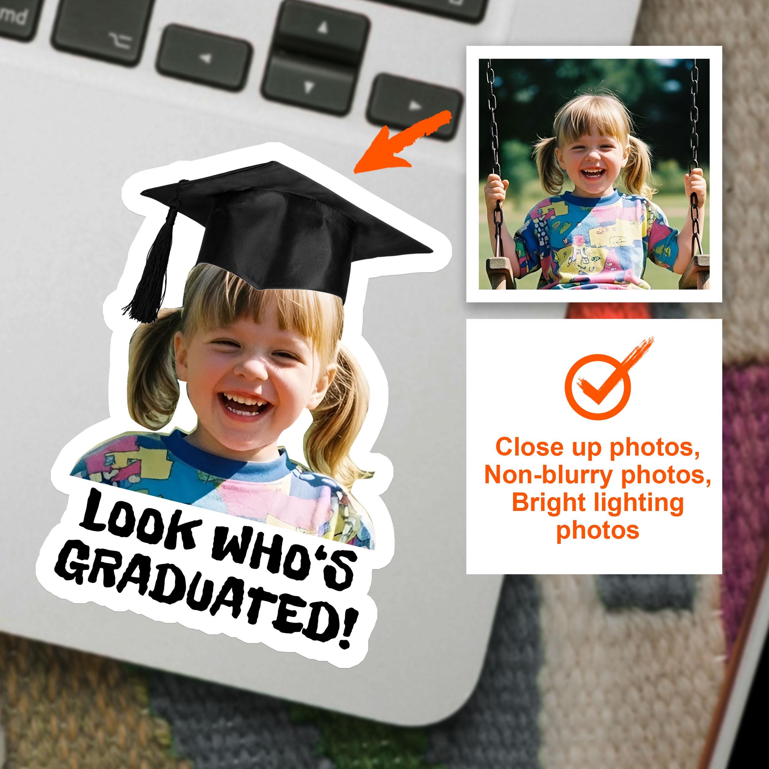 Custom Graduation Photo Stickers/graduation Favor Photo Decals ...