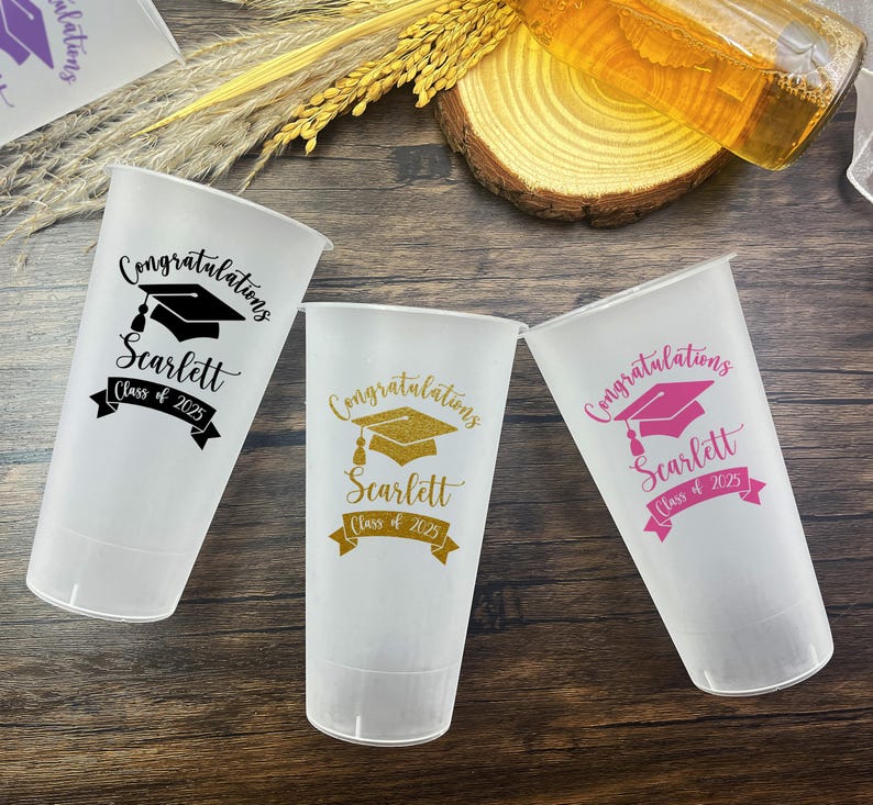 Bulk Graduation Cup Favors/college Graduation Favor Cups/graduation ...