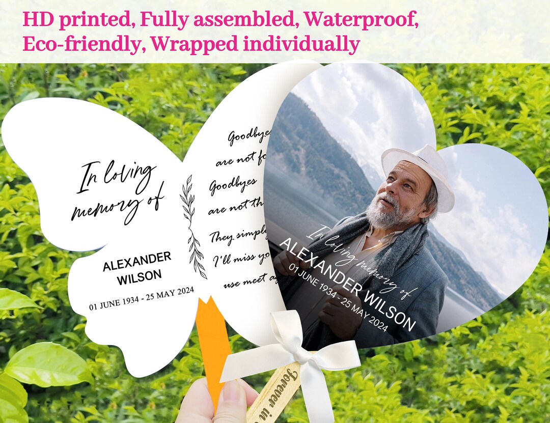 Bulk Memorial Service Fans Church Funeral Fans Memorial Favor for Guest ...