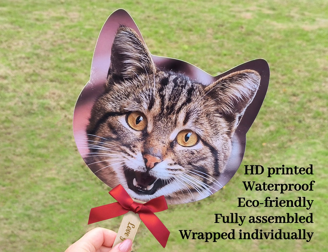 Custom Pet Photo Fans Double-sided Wedding Party Decors Bachelorette ...