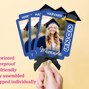 Personalized Graduation Photo Fans in Bulk Custom Graduation Gift Fans ...