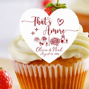 That's Amore Edible Wedding Cake Toppers/custom Bridal Shower Cocktail ...