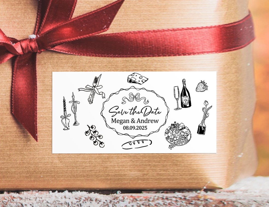 Custom Wedding Gift Stickers Wedding Favor for Guest Welcome Bag Tags ...